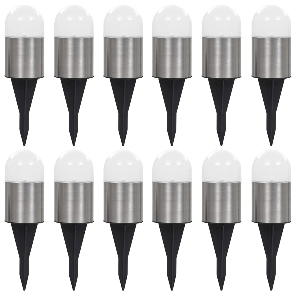 KTHLBRH (Fast Shipments) LED Landscape Ball Lamp Energy Saving for Yard Garden Patio Path Driveway Pathway Home Decoration Solar Ground Lights 12 pcs LED Lights White
