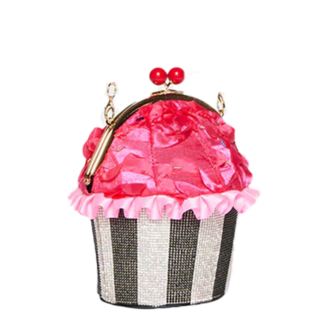 Betsey JohnsonWomen;s Kitsch Crystal Embellished 80th Birthday Cupcake Crossbody O/S, Multi