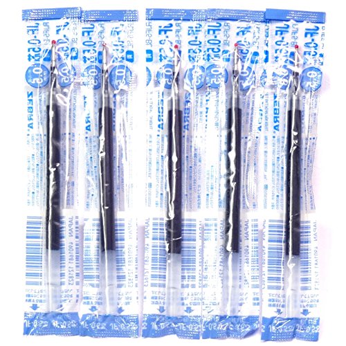 Zebra 0.5mm Blue Ink Refill (JF-0.5), for Zebra Sarasa Clip 0.5 Gel Ballpoint Pen(JJ15-BL), × 5 Pack/total 5 pcs (Japan Import) [Komainu-Dou Original Package]