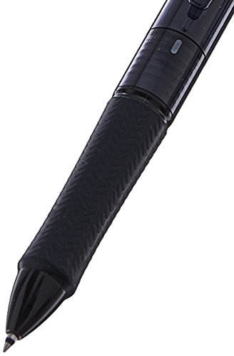 PILOT BKAS-60F-CBY 3 color Acro Ballpoint Pen with Highlighter Acroball Spotliter, Black/Red/Blue Ink, Clear Black Body with Yellow Highlighter