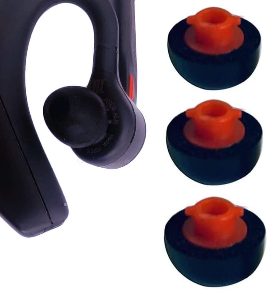 Memory Foam Ear Tips Compatible with Plantronics Poly Voyager 5200 and Voyager Legend, JNSA SML 3 Piece Memory Foam eartips with in-Ear Tip Adapter Mount Replacement for Voyager 5200 & Voyager Legend