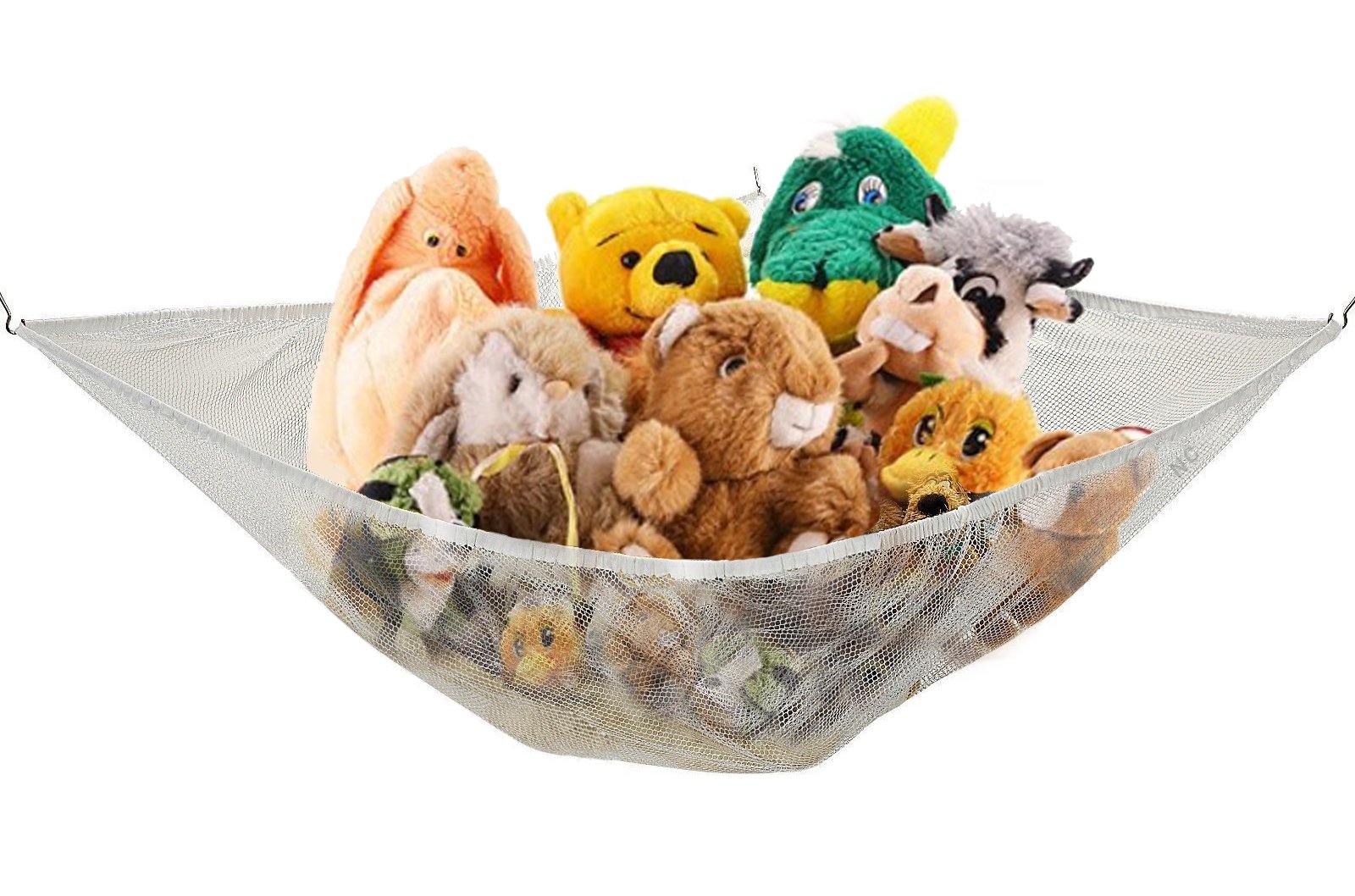 NCube, Inc. Jumbo Toy Hammock Net Organizer Stuffed Animals Storage 6'