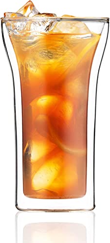Bodum Assam Double Wall Glass, Set of 2, 0.4 l, 13.5 oz., Clear