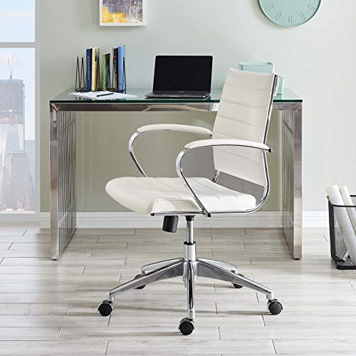 Modway Jive Office Chair, Mid Back, White