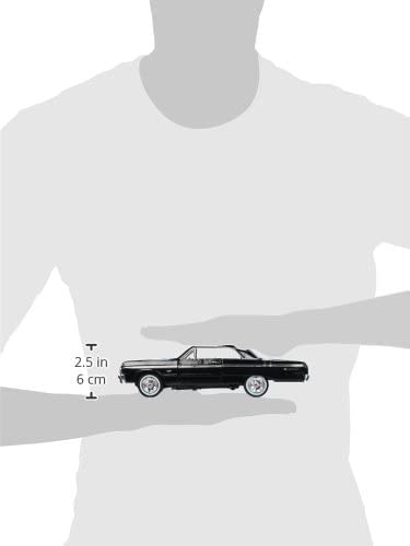 Motor Max New 1:24 W/B American Classics Collection - Black 1964 Chevrolet Impala Hardtop Diecast Model Car