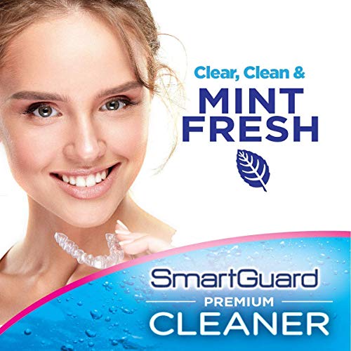 SmartGuard Premium Cleaner Crystals β(110 Cleanings)- Removes Stain, Plaque & Bad Odor from Dentures, Clear Braces, Mouth Guard, Night Guard & Retainers.