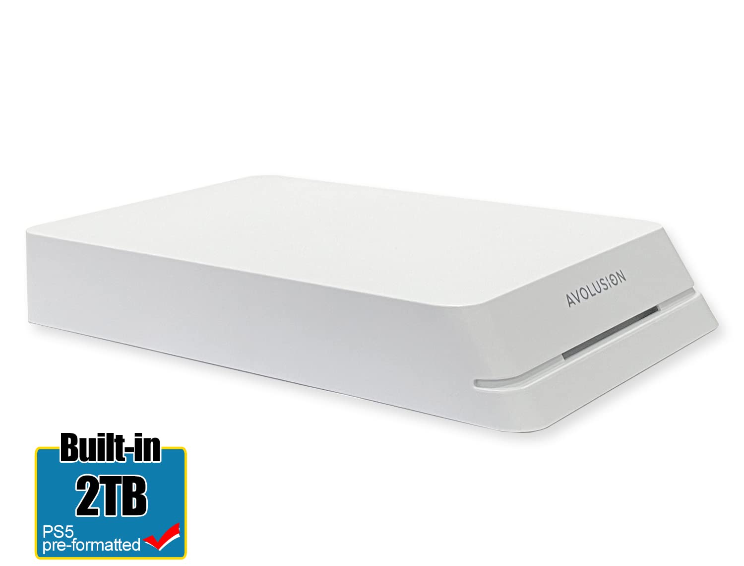 Avolusion HDDGear Pro 2TB 7200RPM USB 3.0 External Gaming Hard Drive (for PS5) White (Renewed)