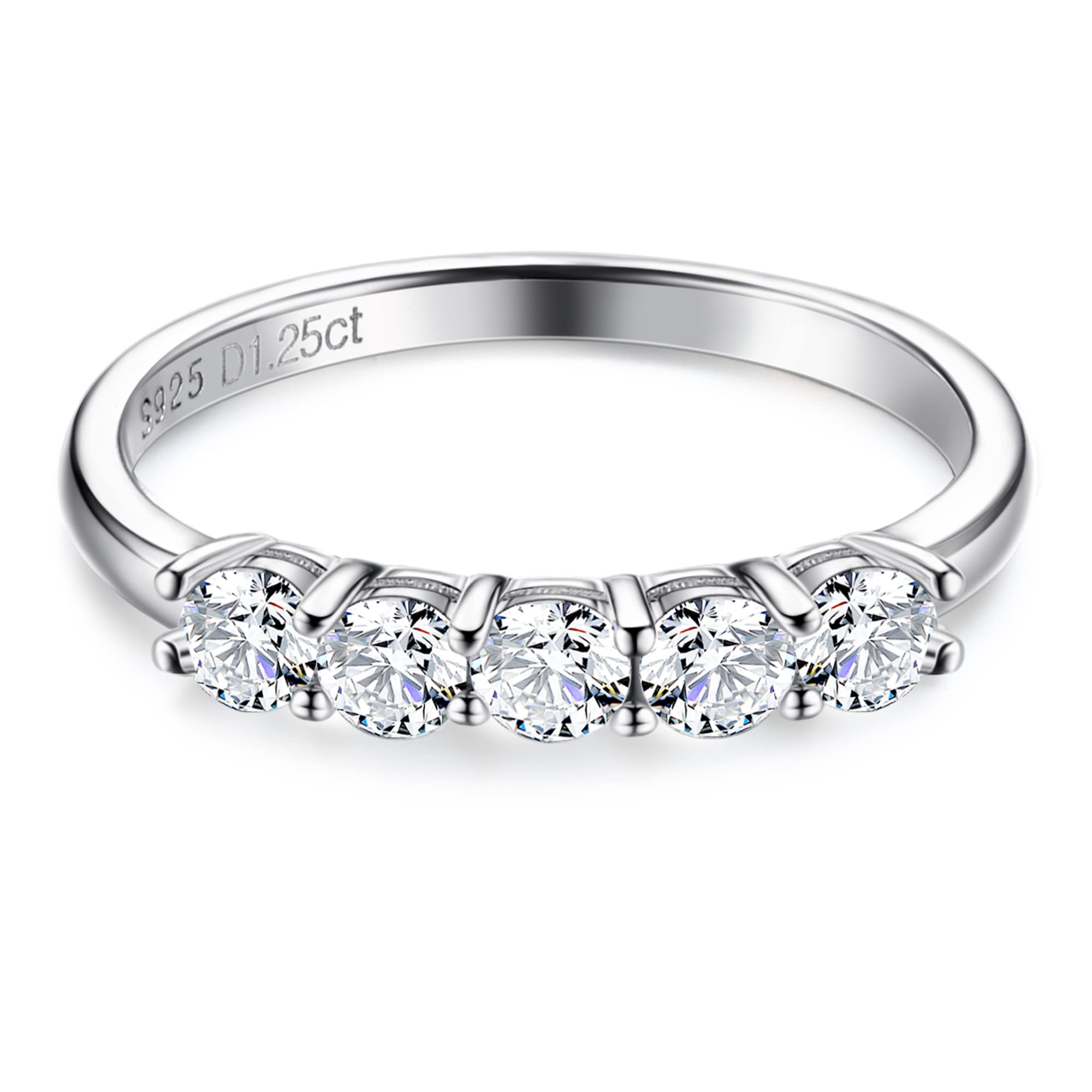 Blahanna Moissanite Wedding Band, 1.25 ct 9