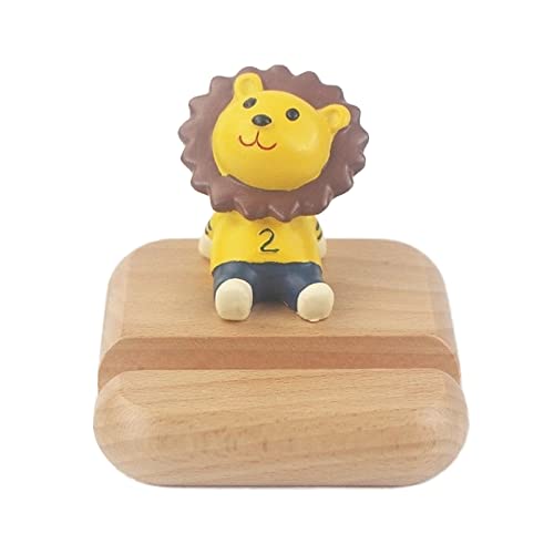 Cute Cell Phone Stand, Wood Animal Phone Stand, Cell Phone Holder for Desk Decoration Universal (Elephant)