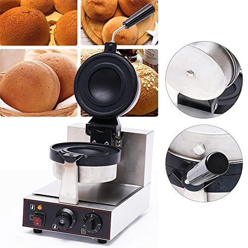 Guaopom 2400W Commercial Electric Panini, Electric Burger Machine Waffle Machine Press Machine Grillers, Hamburger Baking Sandwich Maker, Stainless Steel Non-Stick Pan Grilled Cheese Machine(Panini)
