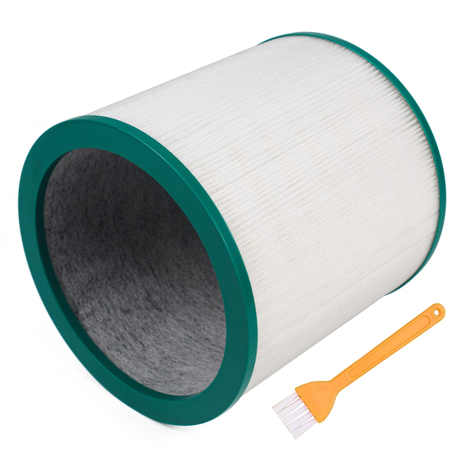 KTSIM HEPA Replacement Air Purifier Filter Compatible with Dyson Tower Purifier Pure Cool Link TP01, TP02, BP01, Replace Part No. 968126-03 (With Brush)
