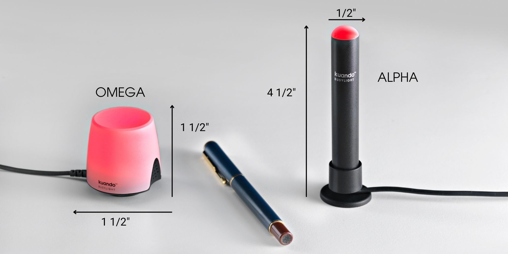 Kuando Busylight UC Alpha (15306) - Presence Light and Ringer - Do not Disturb Light - Free Busylight Software for Most UC Platforms and Softphones