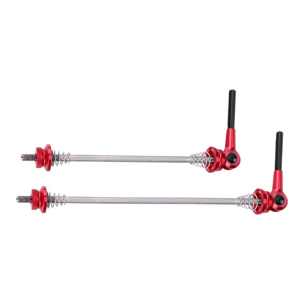 Bike Skewer, 135/170mm High Hardness Bicycle Quick Release Movable Handle Easy to Use for Road Bicycle(Red)