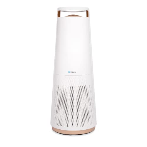 DH Lifelabs | Aaira + HEPA Hydrating Dry Air Purifier | HOCl Cleans Deodorizes & Moisturizes Air + H13 HEPA Filter Allergies Pets | Eliminates 99.9% Bacteria Viruses Mold | Large Rooms Home | White