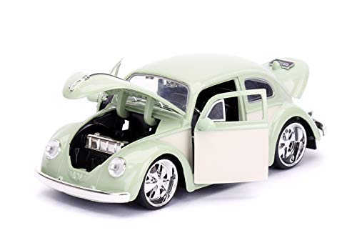 Bigtime Kustoms 1:24 1959 Volkswagen Beetle Die-cast Car Light Green, Toys for Kids and Adults