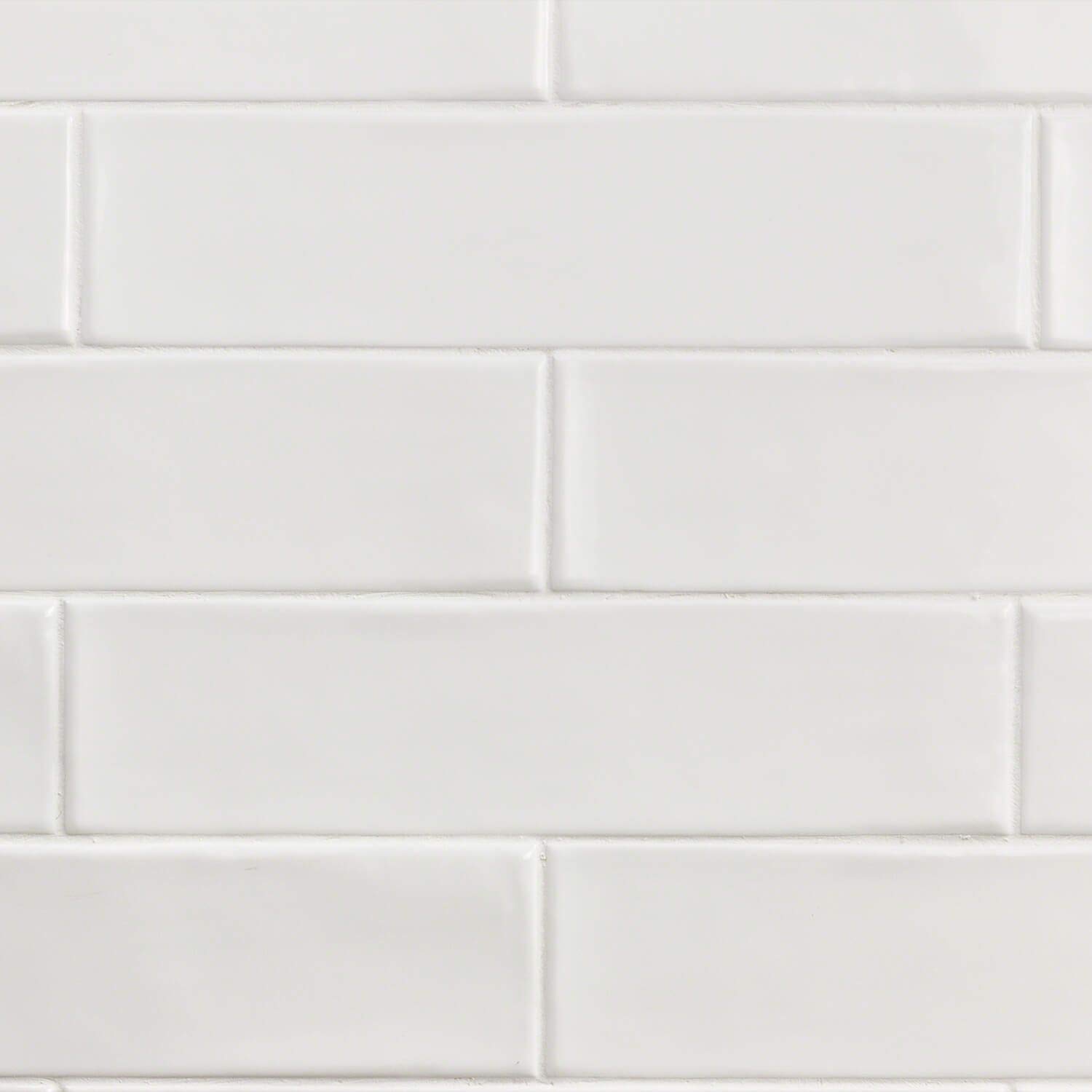 Birmingham Bianco 3 in. x 12 in. Glazed Ceramic Subway Tile (22 Pieces 5.38 Sq. Ft. / Box)