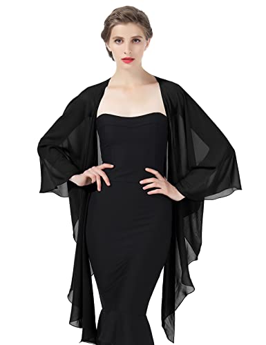 BEAUTELICATE Shawls Wraps Scarf Chiffon For Women Bridal Wedding Evening Dresses