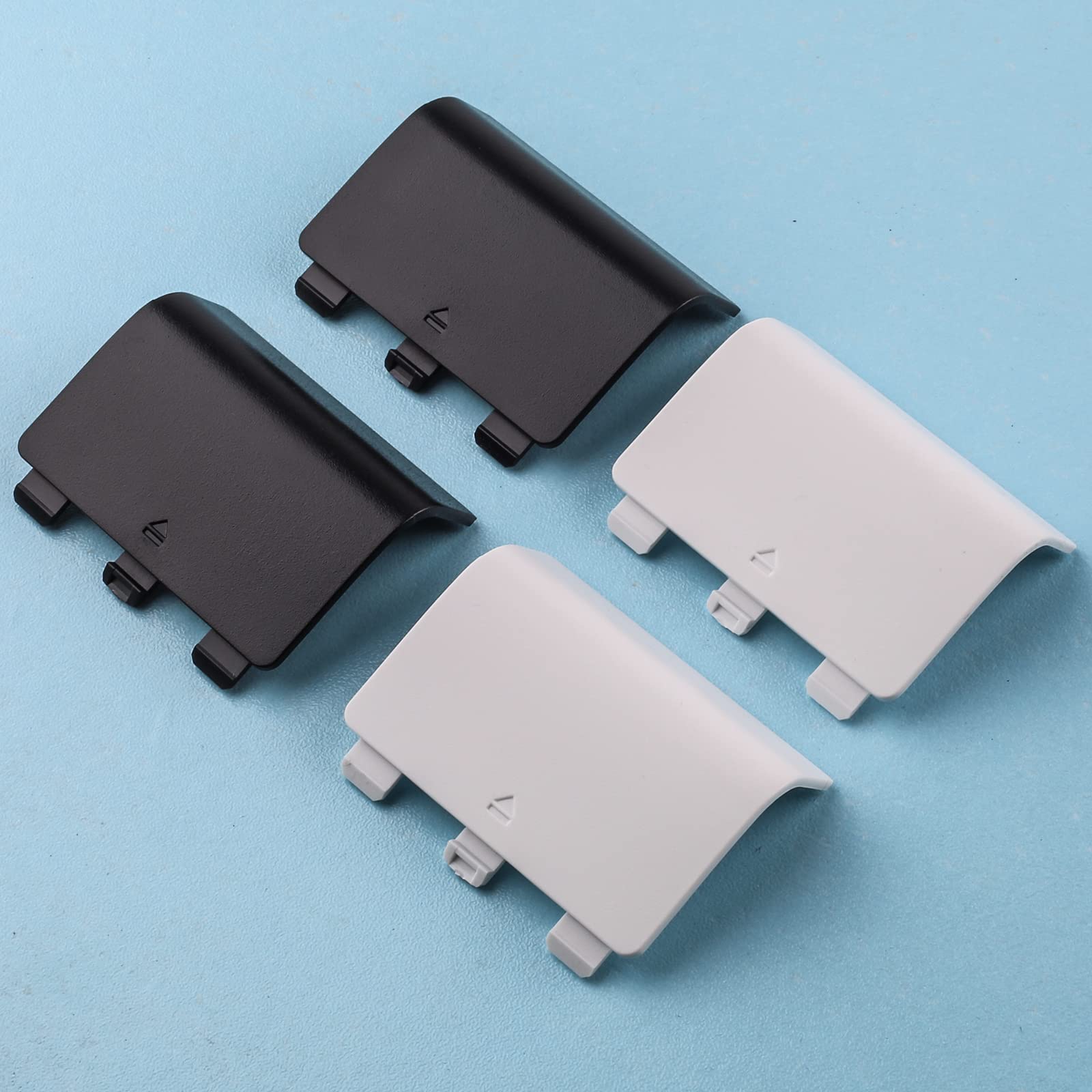 Battery Cover for Xbox One Controller, 4 Pack Back Cover Replacement Parts Compatible with Xbox One S, One X Wireless Controller *Black