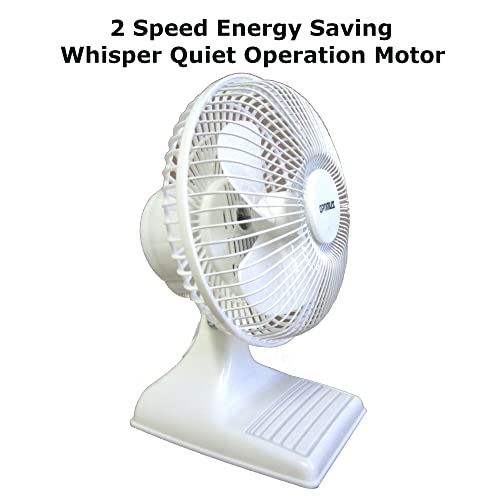 Optimus F-0610 6 Inch Personal Table Fan , White
