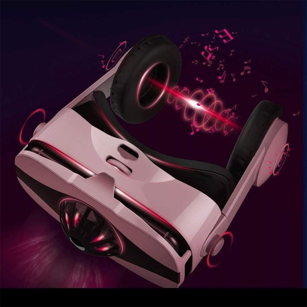 LBWT 3D VR Glasses, VR Helmet Headset Home Virtual Reality Glasses Self-contained Radiator Compatible with 4.0-6.3 Inches Phones