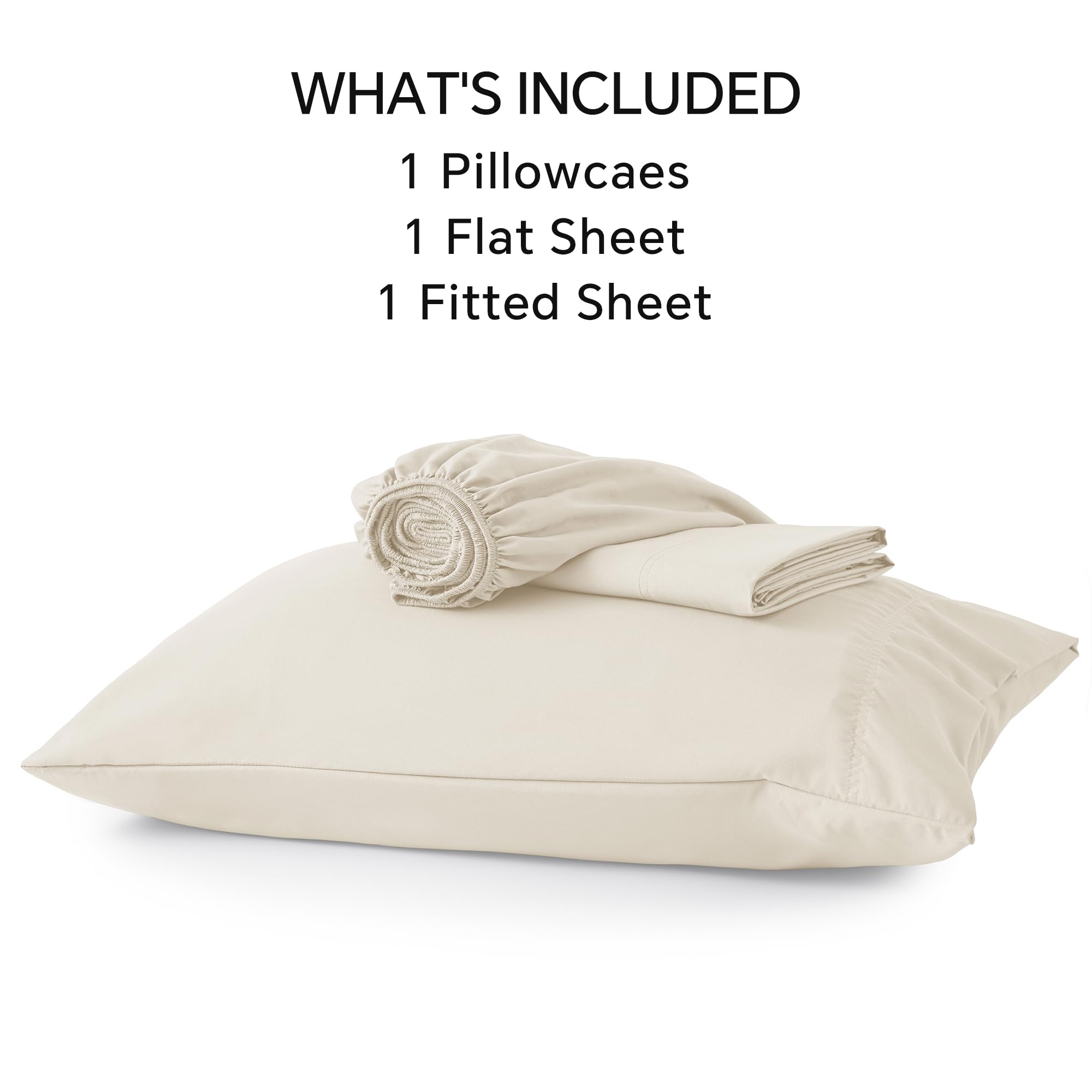 ChiXpace Twin Sheets Set Teal - Soft Twin Bed Sheets for Boys and Girls, 3 Pieces Hotel Luxury Twin Sheets, Easy Care Polyester Microfiber Bed Sheet Set
