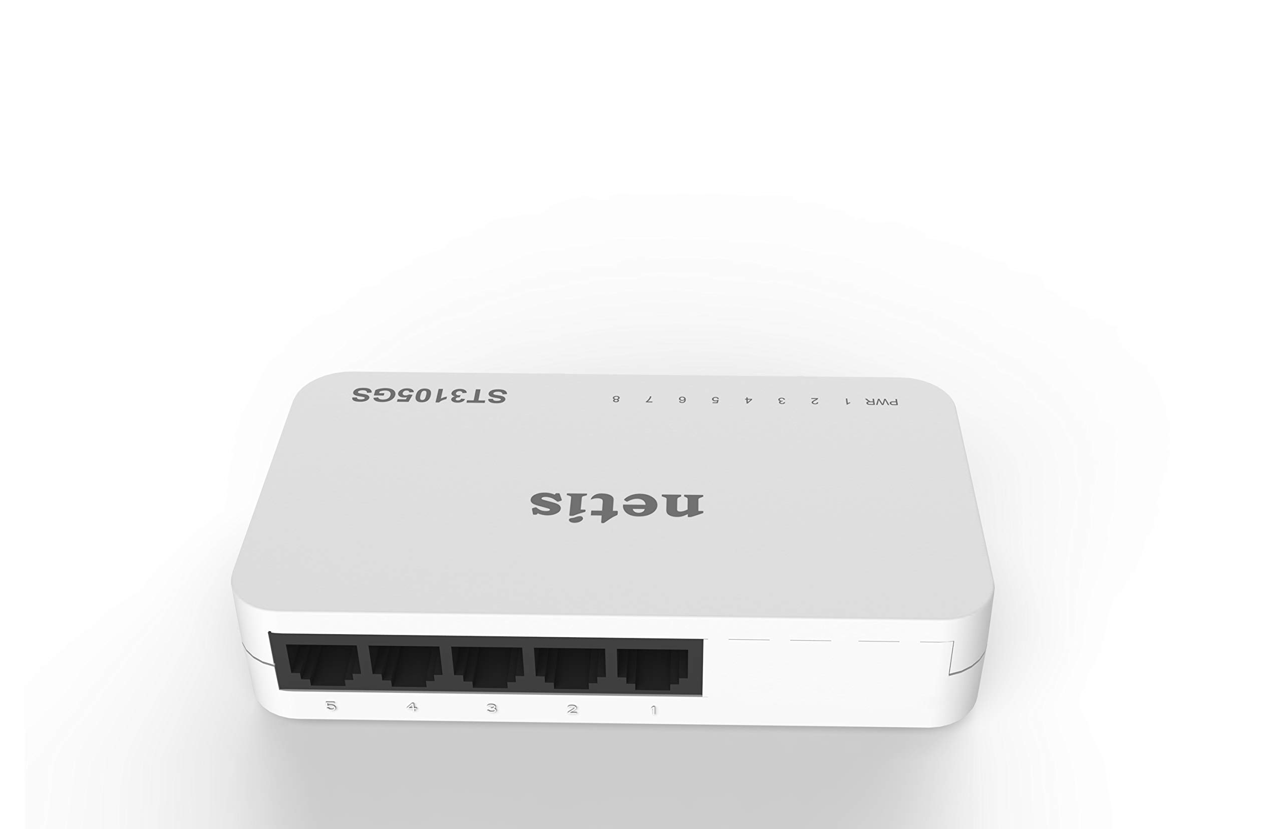Netis ST3105G Unmanaged 5-Port 10/100/1000M Gigabit Desktop Switch, Auto-Negotiation and Plug and Play, 10Gbps Capacity