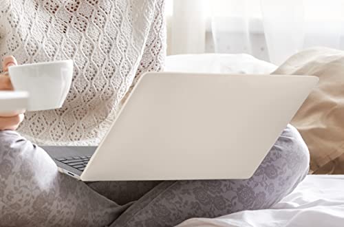 DONGKE Case ONLY Compatible with 13.5" Microsoft Surface Laptop 5/4 / 3 Laptop with Alcantara Keyboard Model: 1950/1958, Plastic Hard Shell Case with Keyboard Cover & Screen Protector, Cream Stone