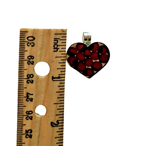 Beautiful Peruvian Huayruro Seeds Heart Shape Pendant
