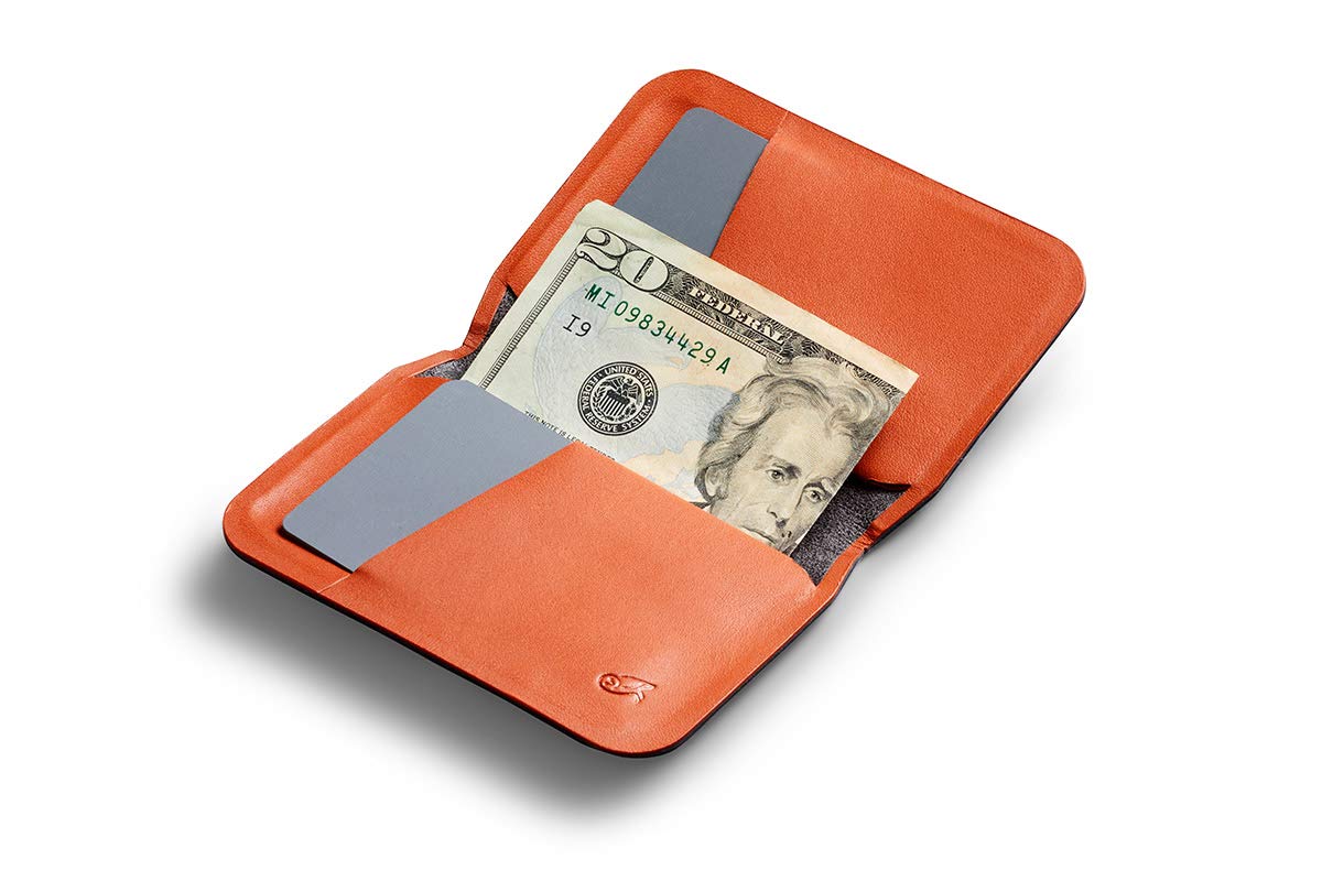 Bellroy Apex Slim Sleeve (Pre-molded Precision-cut Leather, RFID Protected, Magnetic Closure, Ultra Slim Bifold Design, Holds 6-8 Cards, Folded Note Storage) - Onyx
