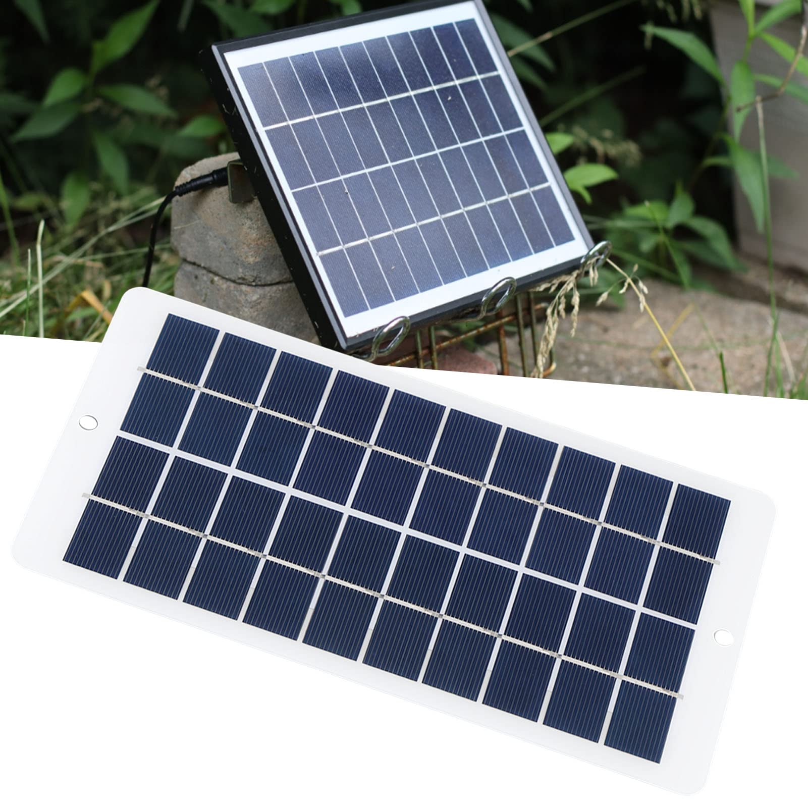 BIgKing 4.5W 5V USB Output Solar Charging Panel Monocrystalline Silicon Outdoor Solar Panel Charger for Phone Solar Charging Panel for Small Power Station Laptops Tablets Battery Packs Phones Lamp