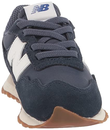 New Balance Kids 237 Bungee Sneaker, NATURAL INDIGO/MOONBEAM, 9 M Toddler (1-4 Years)