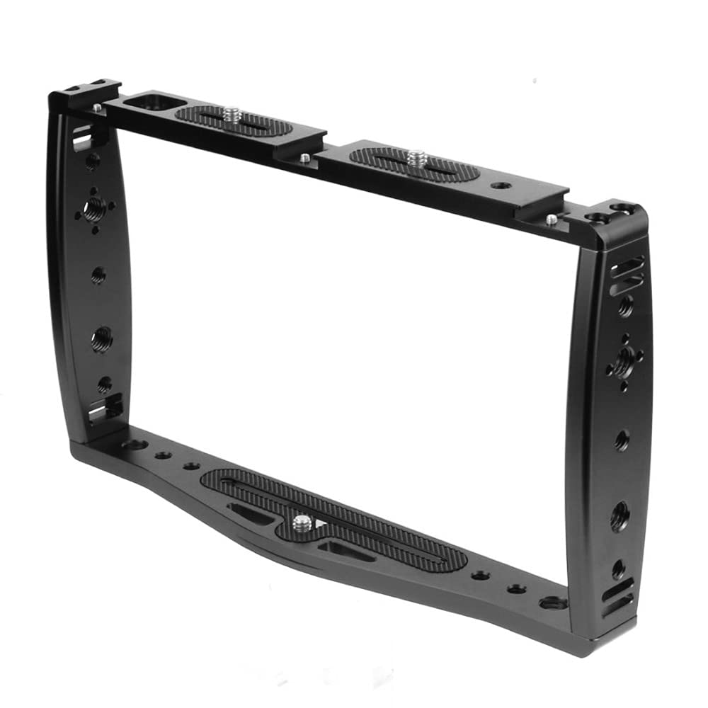 BGNing Camera Cage Rig, Underwater Camera Tray, CNC Handgrip Bracket DSLR Cage Stabilizer Rig with Trigger Phone Clip for Diving Action Cameras