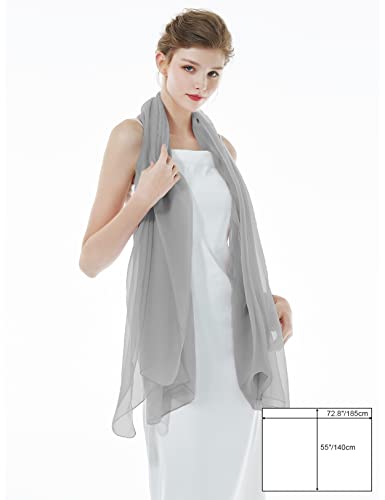BEAUTELICATE Chiffon Shawl Bridal Bridesmaid Summer Travel Shot Beach Scarf Evening Party Wraps Wedding Stole