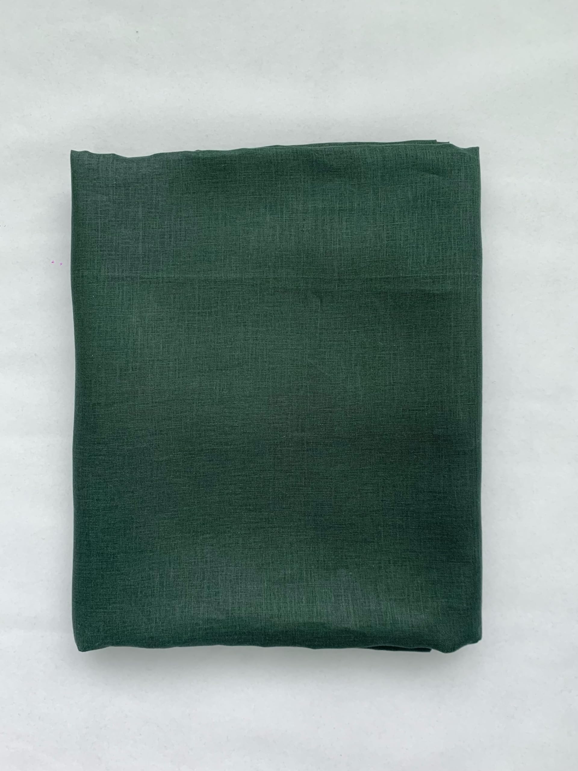 Charmii 100% Linen Fabric by The Yard, Precut Embroidery Fabric Linen for Clothing, Crafts and Quilting, Soft, Versatile, Breathable, 57.5" Wide, Green