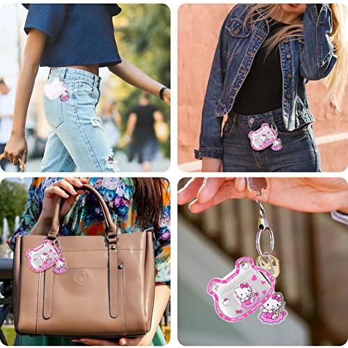 Cute Cat Case for AirPod 3rd Generation Cover with Loverly Cartoon Anime Funny Kawaii Pink Cat Keychain for Women Girls Kids,Clear Shockproof Protective Soft Silicone Cover for AirPod 3rd Generation