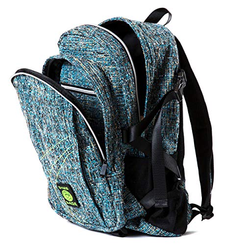 DIME BAGS Urban Hemp Backpack | Original Hemp Backpack for All Genders | Includes Secret Pocket & Removable Airtight Poly Bag (Glass)
