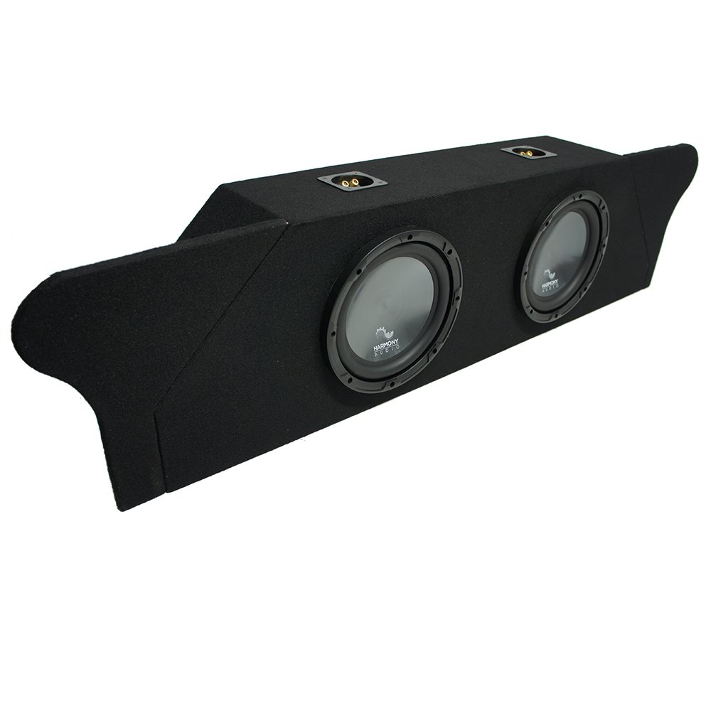 Harmony Audio R124 12" Subwoofer Bundle with ASC Sub Box Compatible with 2012-2015 Chevy Camaro Coupe Trunk