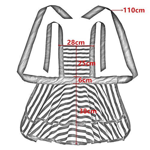 Hyzrz Lovely Handmade Cotton Retro Black Aprons for Women Girls Cake Kitchen Cook Apron for Mother's Gift (Pink)