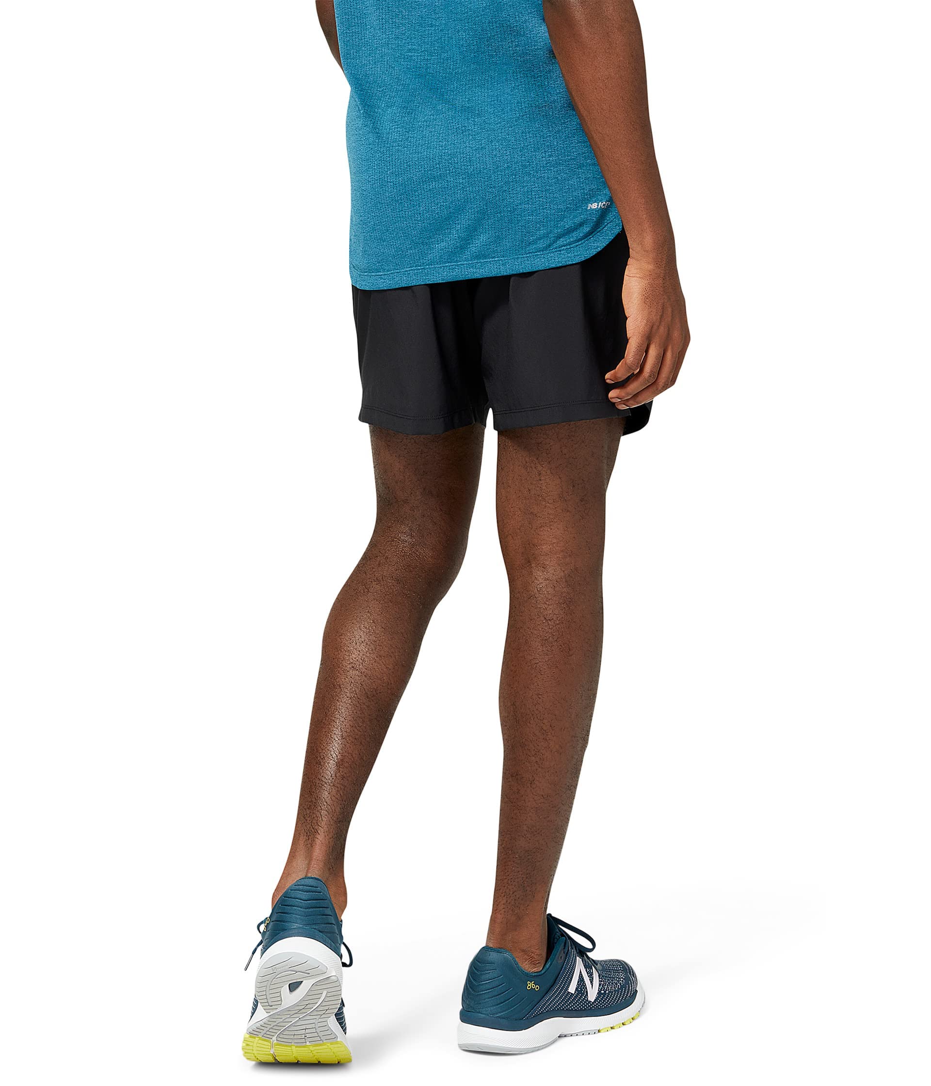 New Balance Men's Accelerate 7 Inch Short, Black, X-Large
