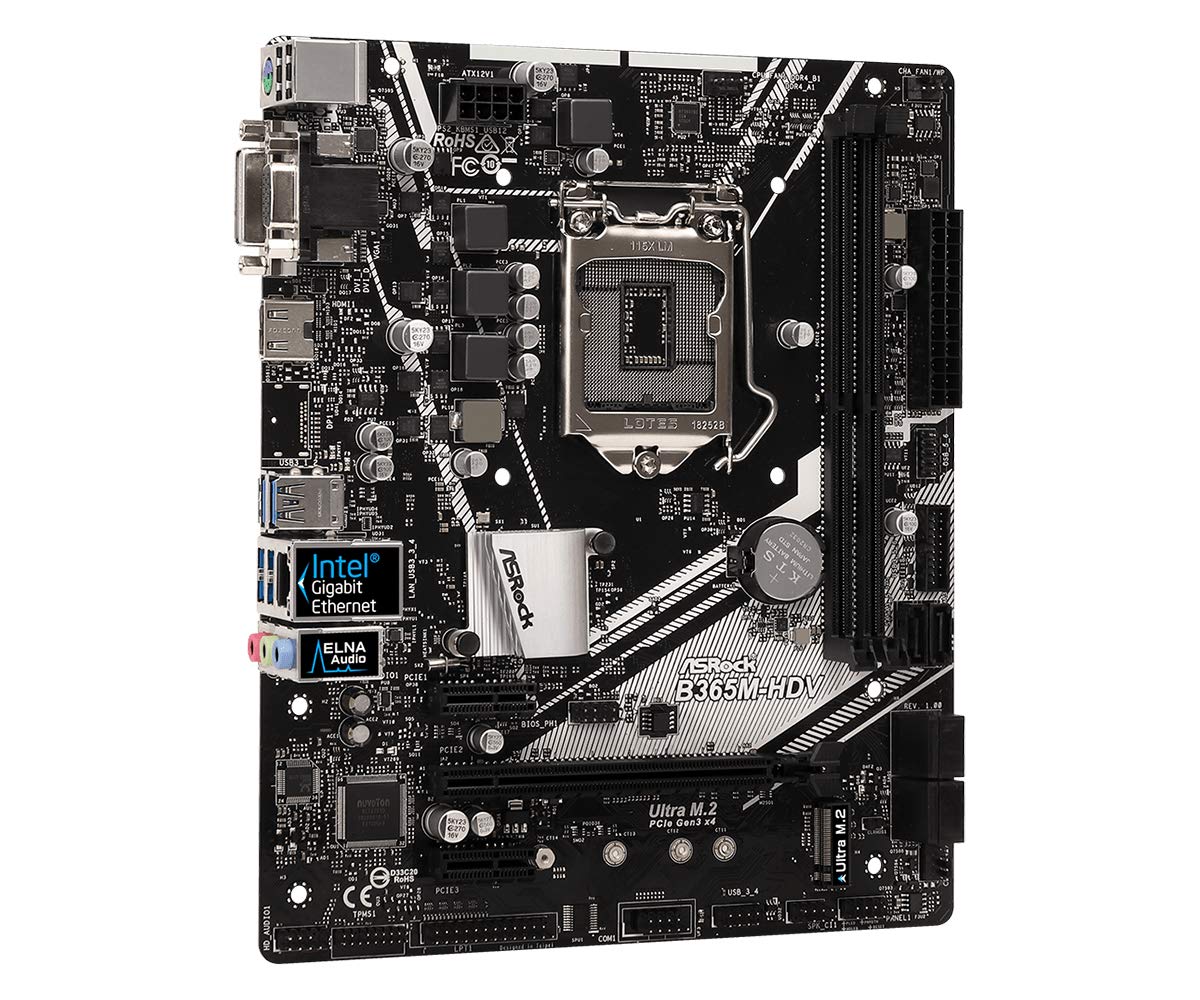 ASRock Intel B365 Chipset Motherboard, B365M-HDV