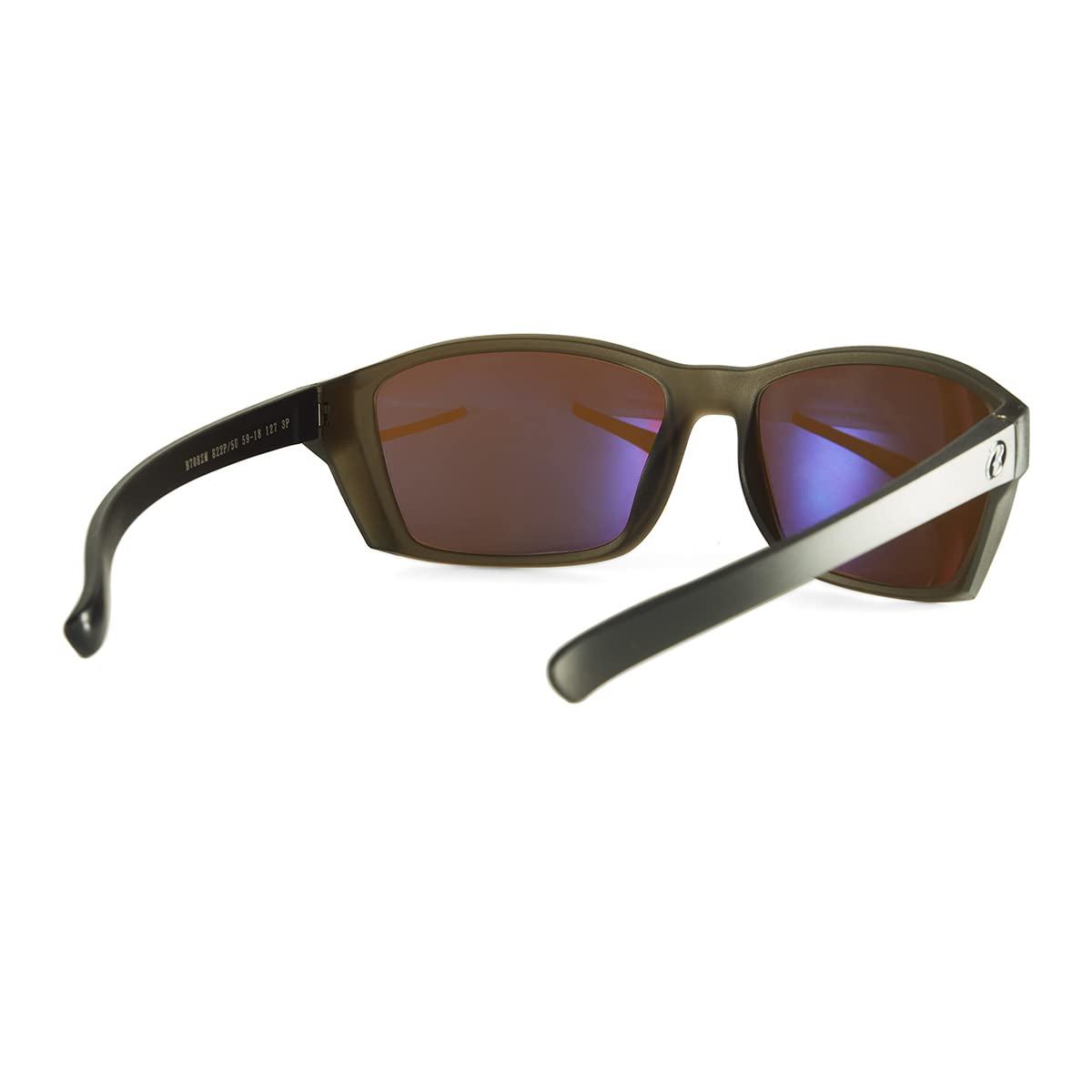 Bnus glass lens sunglasses for men polarized UV400 protection (Matte Crystal Grey/B-15 Polarized Lens)