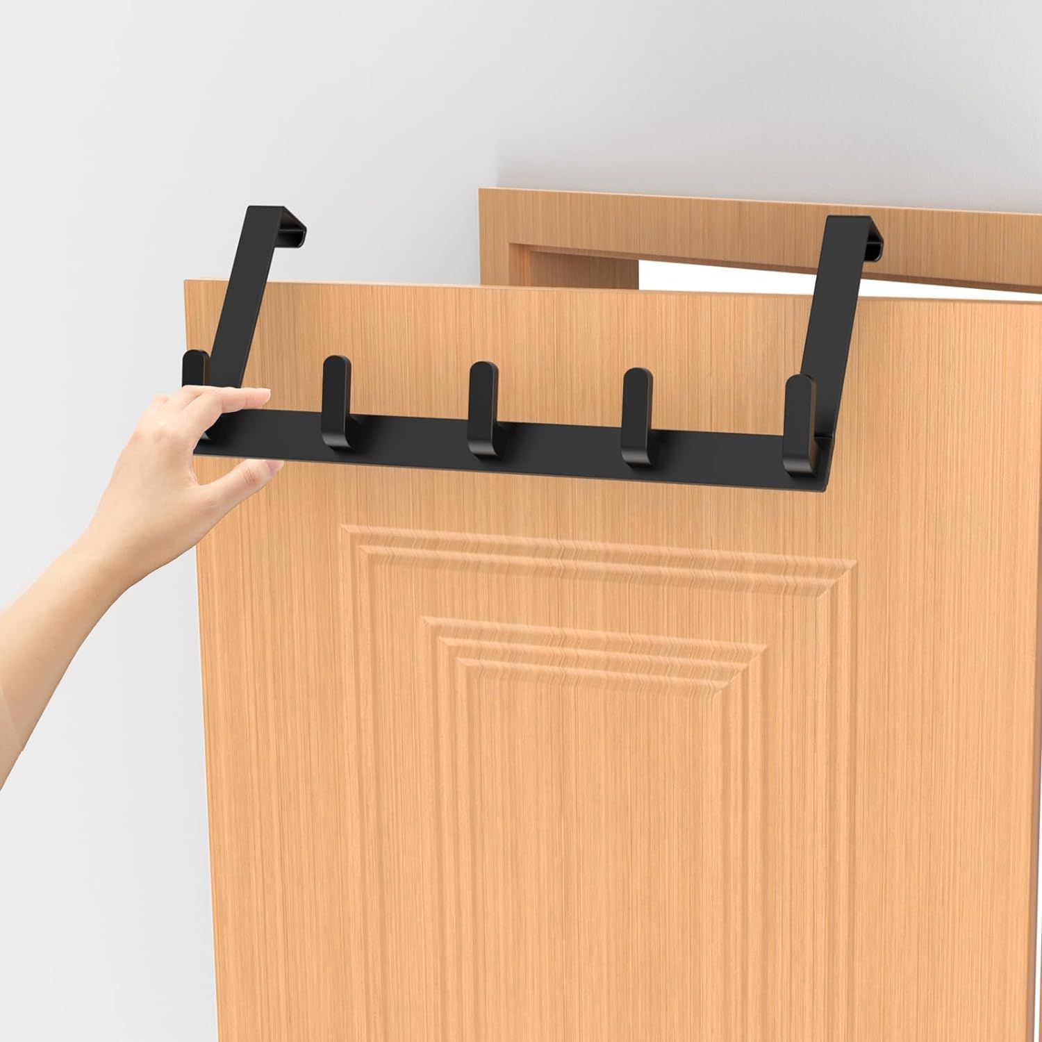 CHAUNCEY HOME Over The Door Hooks Hanger with Extended Arms - Bathroom Accessories and Towel Rack Organizer - 1 Pack,OB85