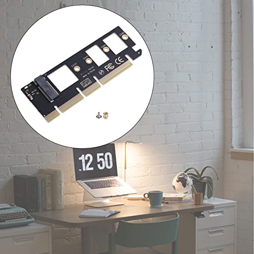 bibididi M.2 Ssd Nvme to Pieceie 3.0 Hard Drive Disk Adapter Card Support 2280 2260 2242 2230 Pieceie X4 X8 X16 Ahci Protocol