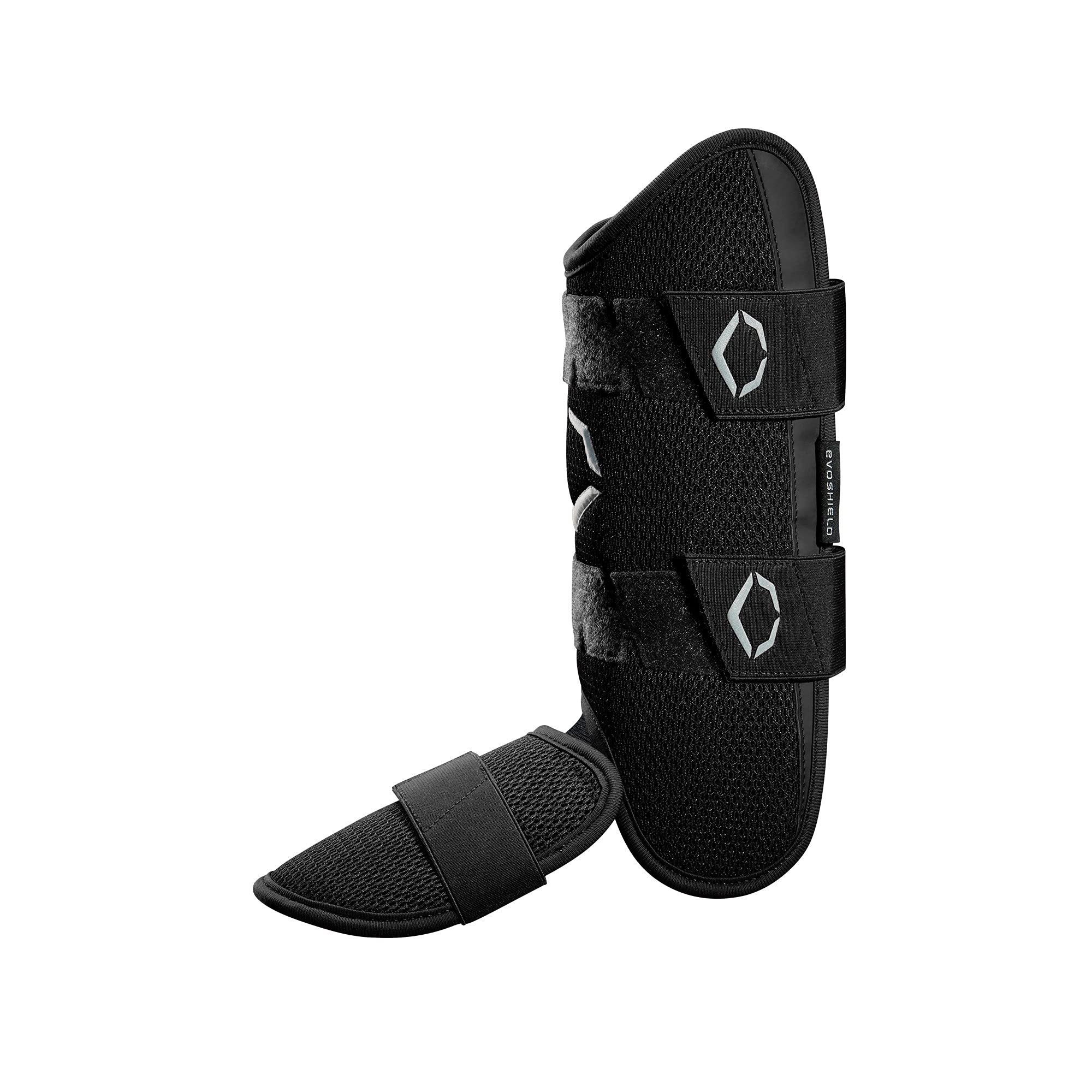 EvoShield PRO-SRZ Batter's Leg Guard, Black - Right-Handed Hitter