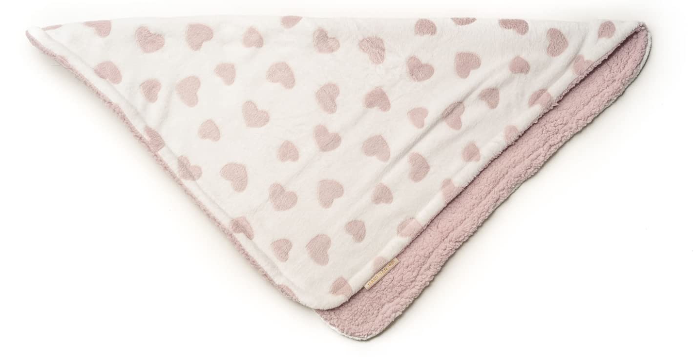 Blankets Baby Blanket for Boys & Girls (Dusty Rose Hearts)