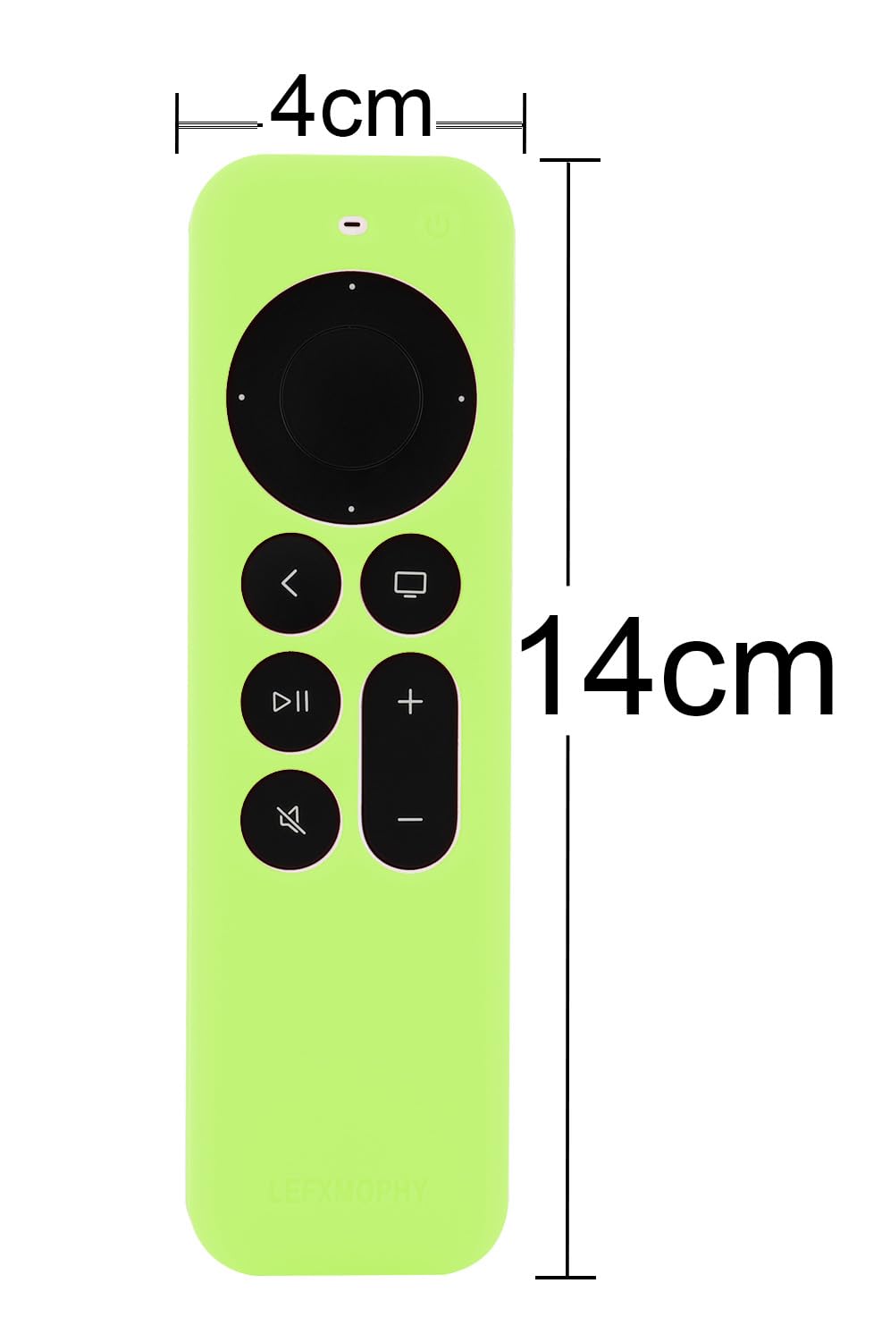 LEFXMOPHY Glow Green Remote Case Cover Replacement for New Apple 4k TV Siri 2nd 2021 Series 6 6th Generation/Siri 3rd 7 7th Gen 2022 Remote, Silicone Skin Glow in Dark with Lanyard