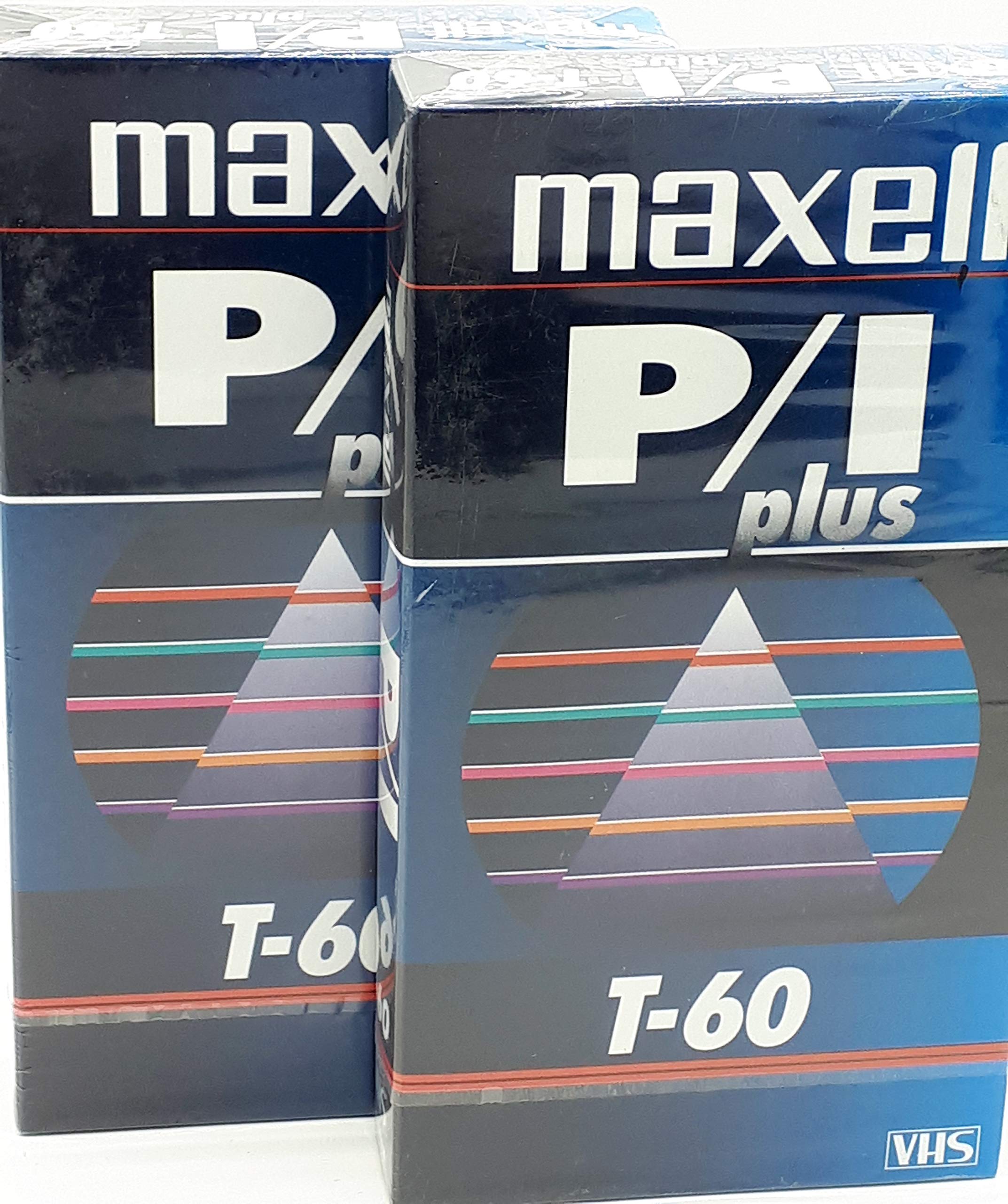 New Set of 2 Maxell P/I Plus t-60 VHS Tapes