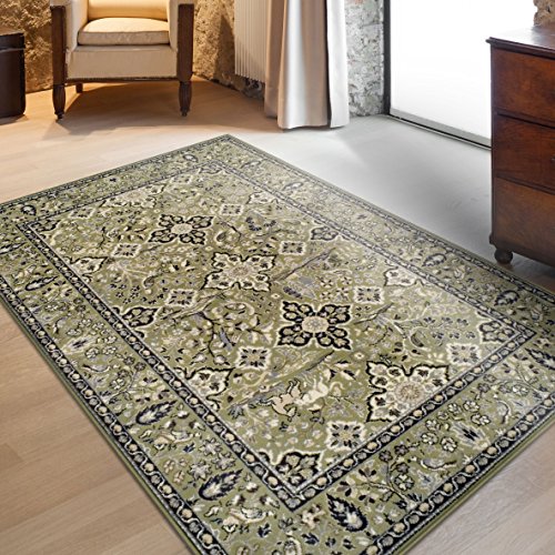 SUPERIOR Radcliffe Collection Area Rug, 8mm Pile Height with Jute Backing, Traditional European Tapestry Design, Fashionable and Affordable Woven Rugs - 8' x 10'