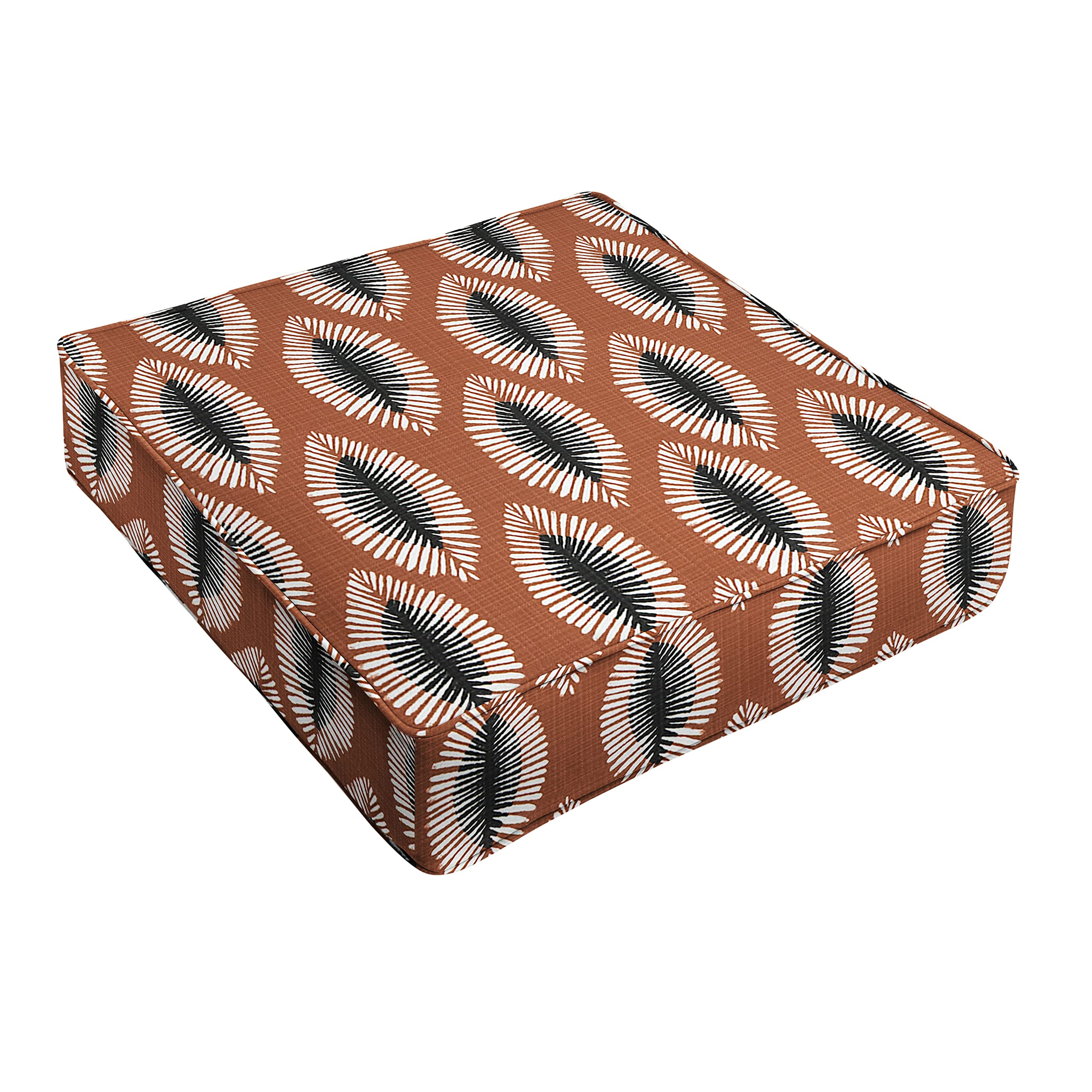 Sorra Home Hayden Outdoor/Indoor Cushion, 27 x 30 x 5, Brown