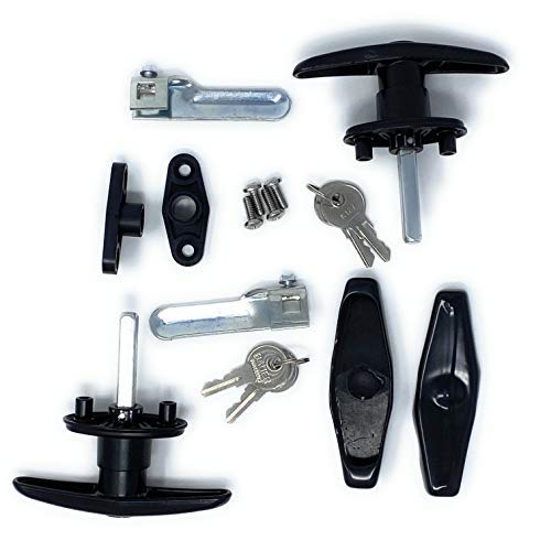 Bauer T-Handle Lock, Complete Set of Two (One Clockwise and One Counterclockwise) | Keyed K127